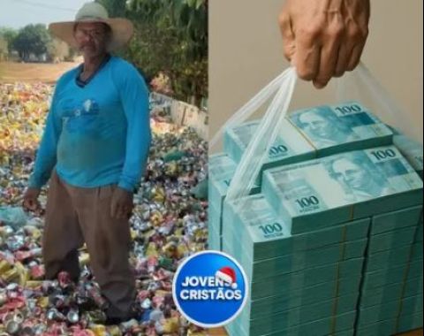 Catando latinhas homem já doou mais de R$ 140 mil para hospital do Câncer